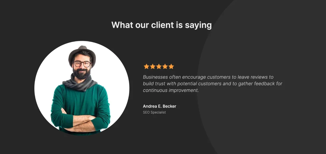 Testimonial Section 44